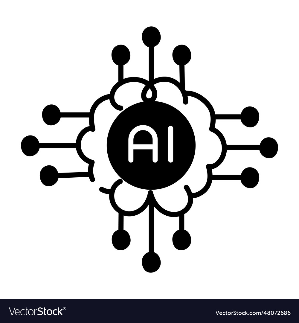 Ai brain Royalty Free Vector Image - VectorStock Ai brain Royalty Free Vector Image - VectorStock