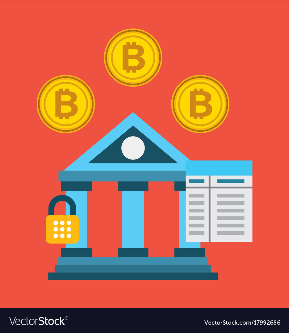 Banking bitcoin concept security password code Vector Image
