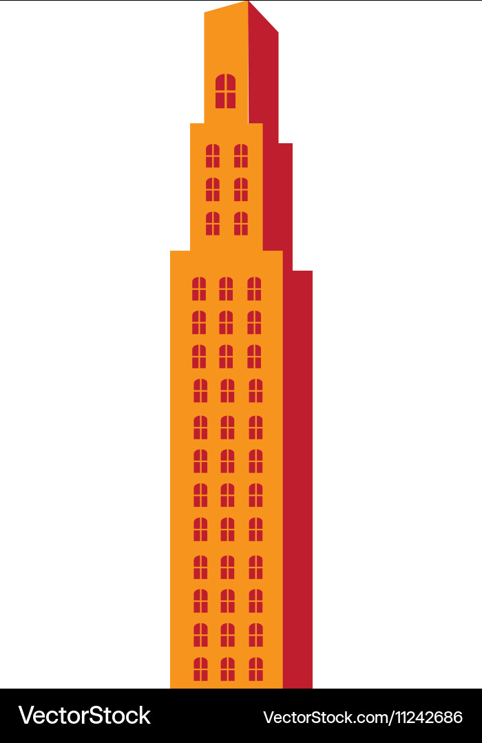 City building pictograph icon image Royalty Free Vector