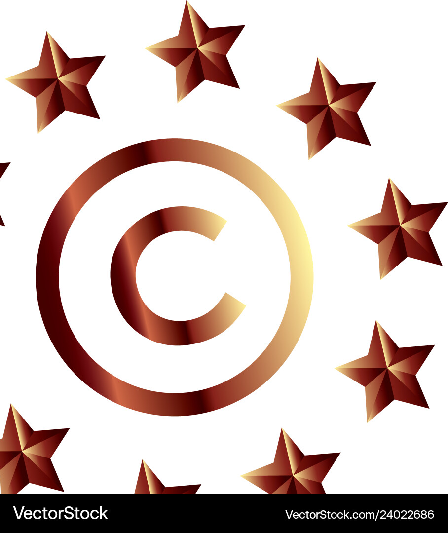Copyright protection of intellectual Royalty Free Vector