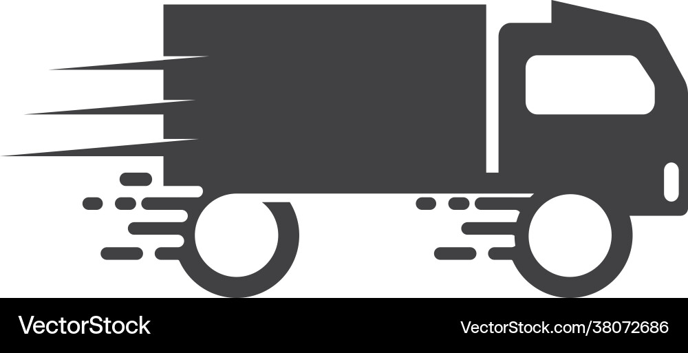 Shipping truck icon design Royalty Free Vector Image
