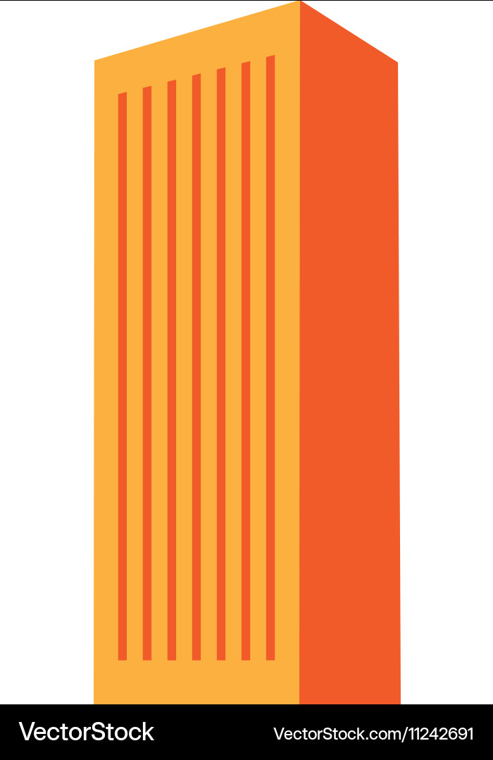 City building pictograph icon image Royalty Free Vector