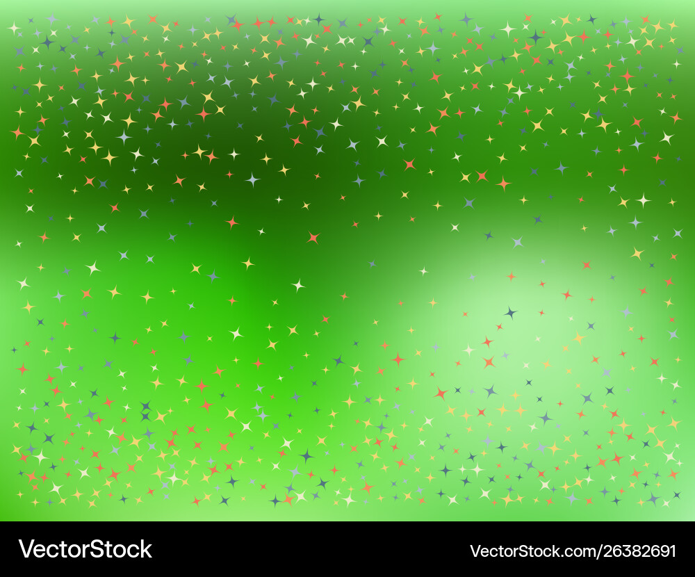 Lime color background stars confetti Royalty Free Vector