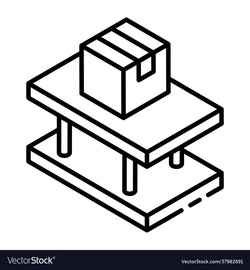 Parcel rack Royalty Free Vector Image - VectorStock