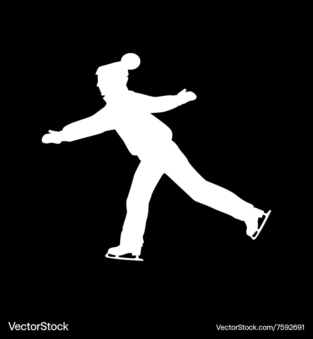 People skating flat style design Royalty Free Vector Image