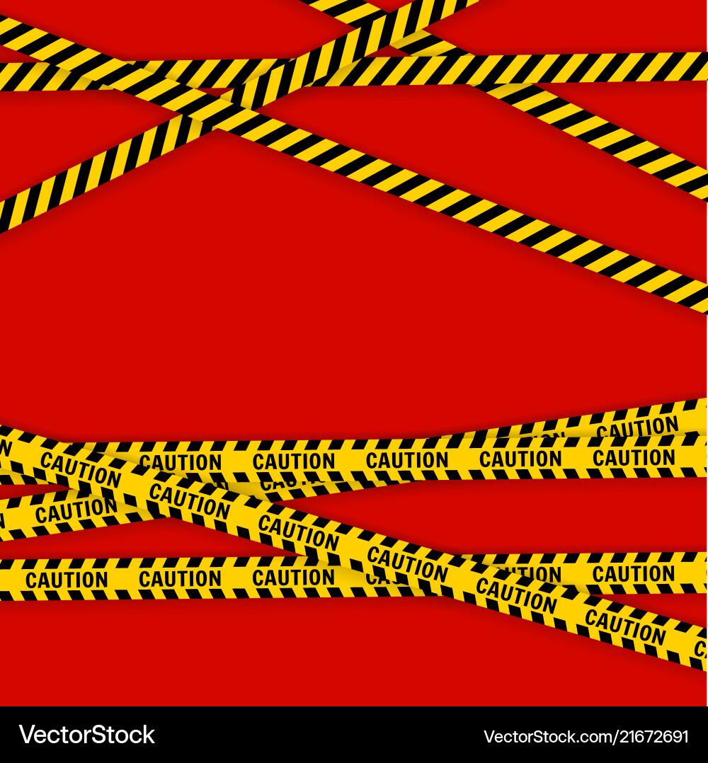 Police line and danger tapes Royalty Free Vector Image