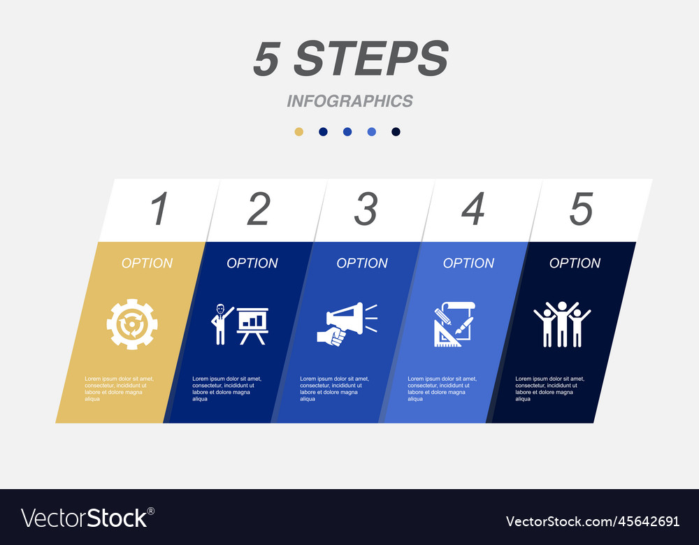 Process optimization presentation promotion Vector Image