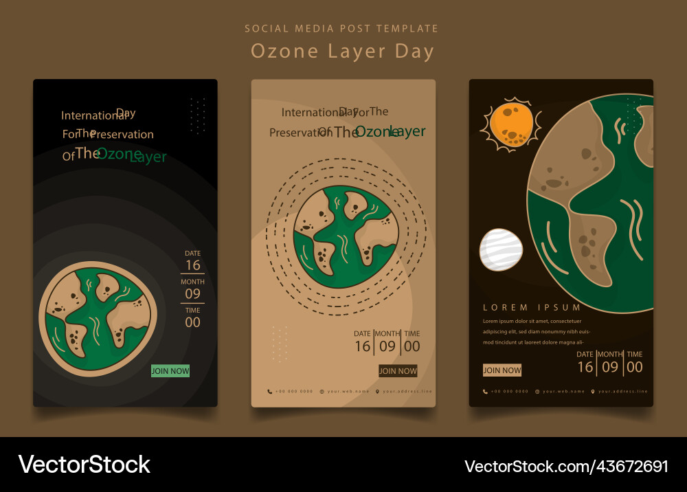 Social media post with cartoon design Royalty Free Vector