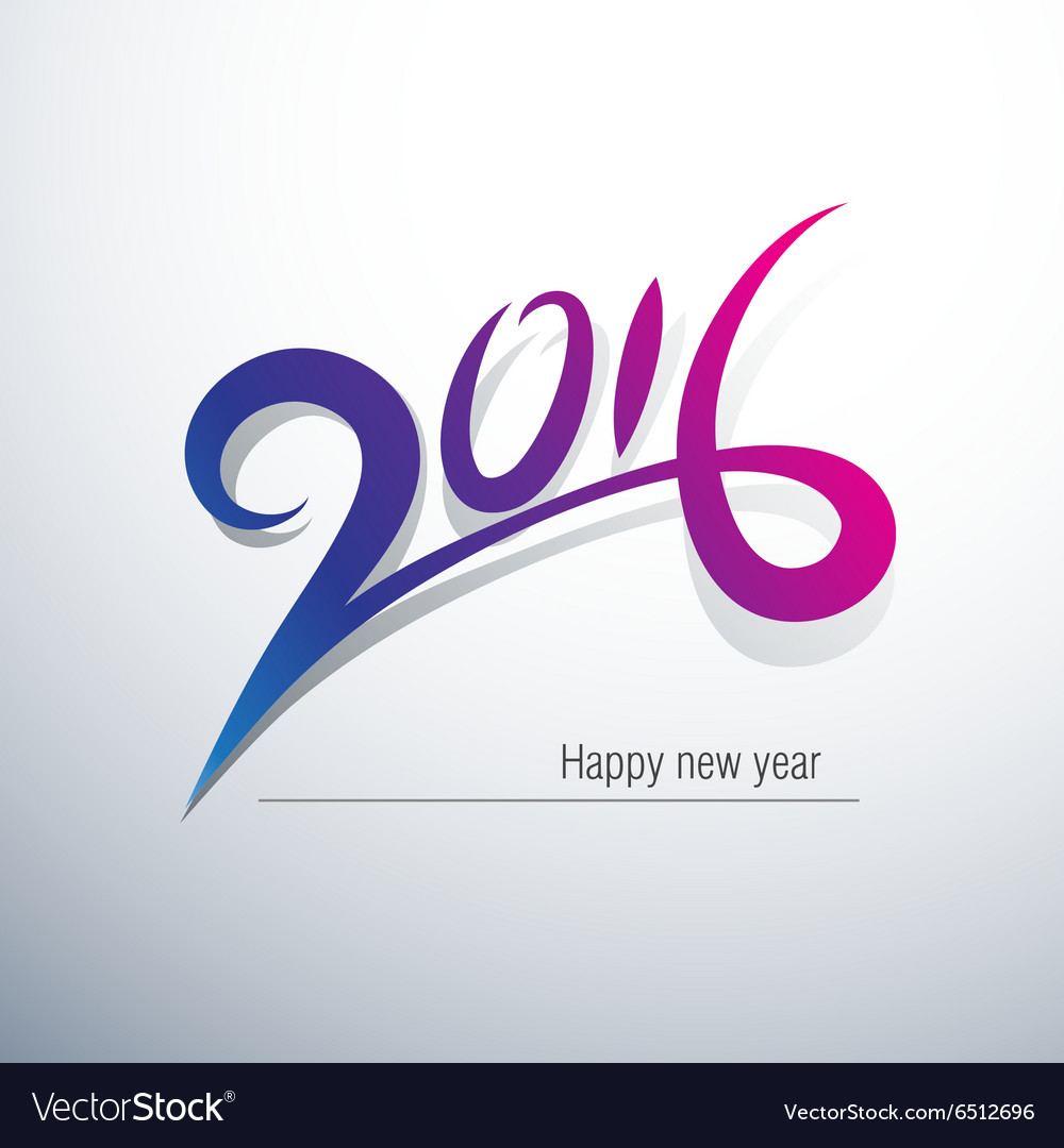 2016 Royalty Free Vector Image - VectorStock