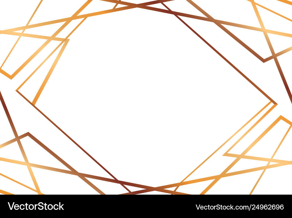 Abstract golden figure background isolated icon Vector Image