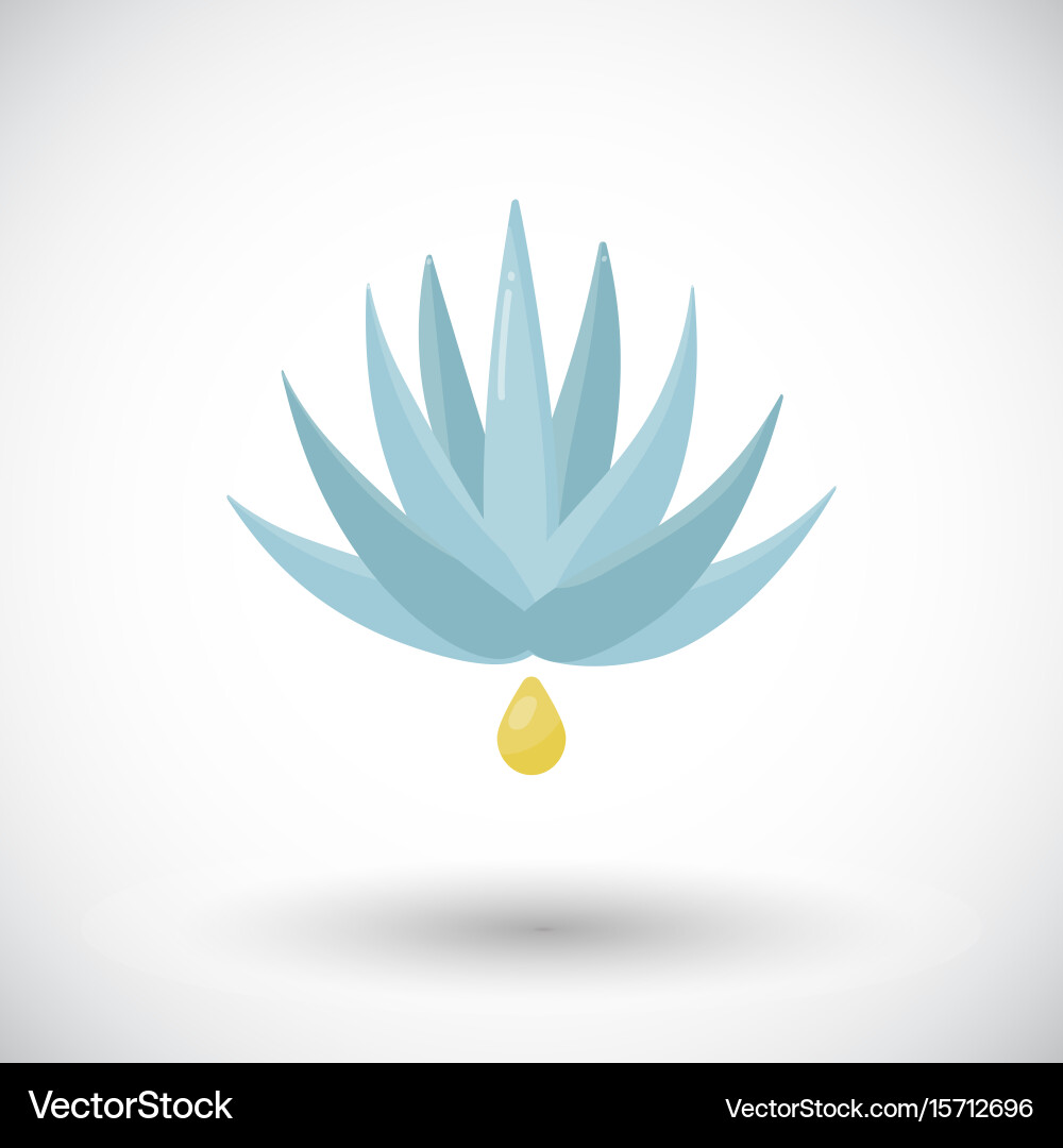 Agave syrup flat icon Royalty Free Vector Image