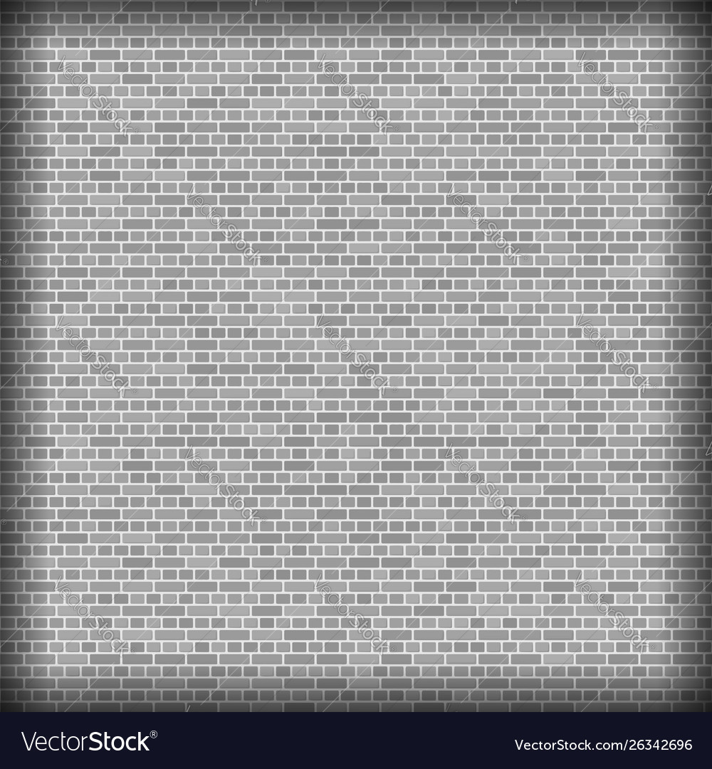 Brick wall background abstract grey pattern Vector Image