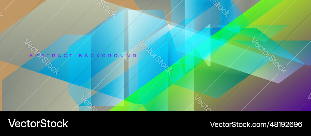 Colorful abstract modern wide banner Royalty Free Vector
