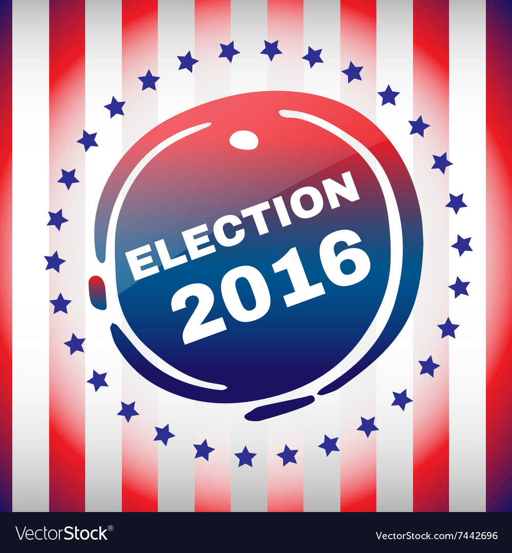 Election Day 2016 Flyer Royalty Free Vector Image