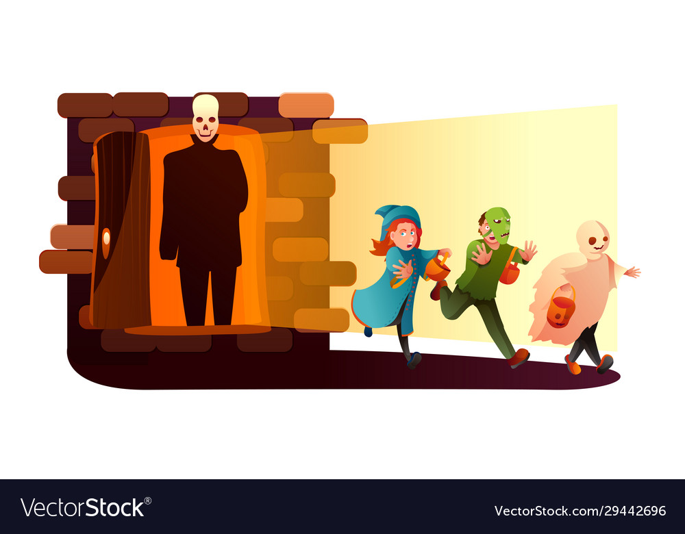 Fantasy world flat Royalty Free Vector Image - VectorStock