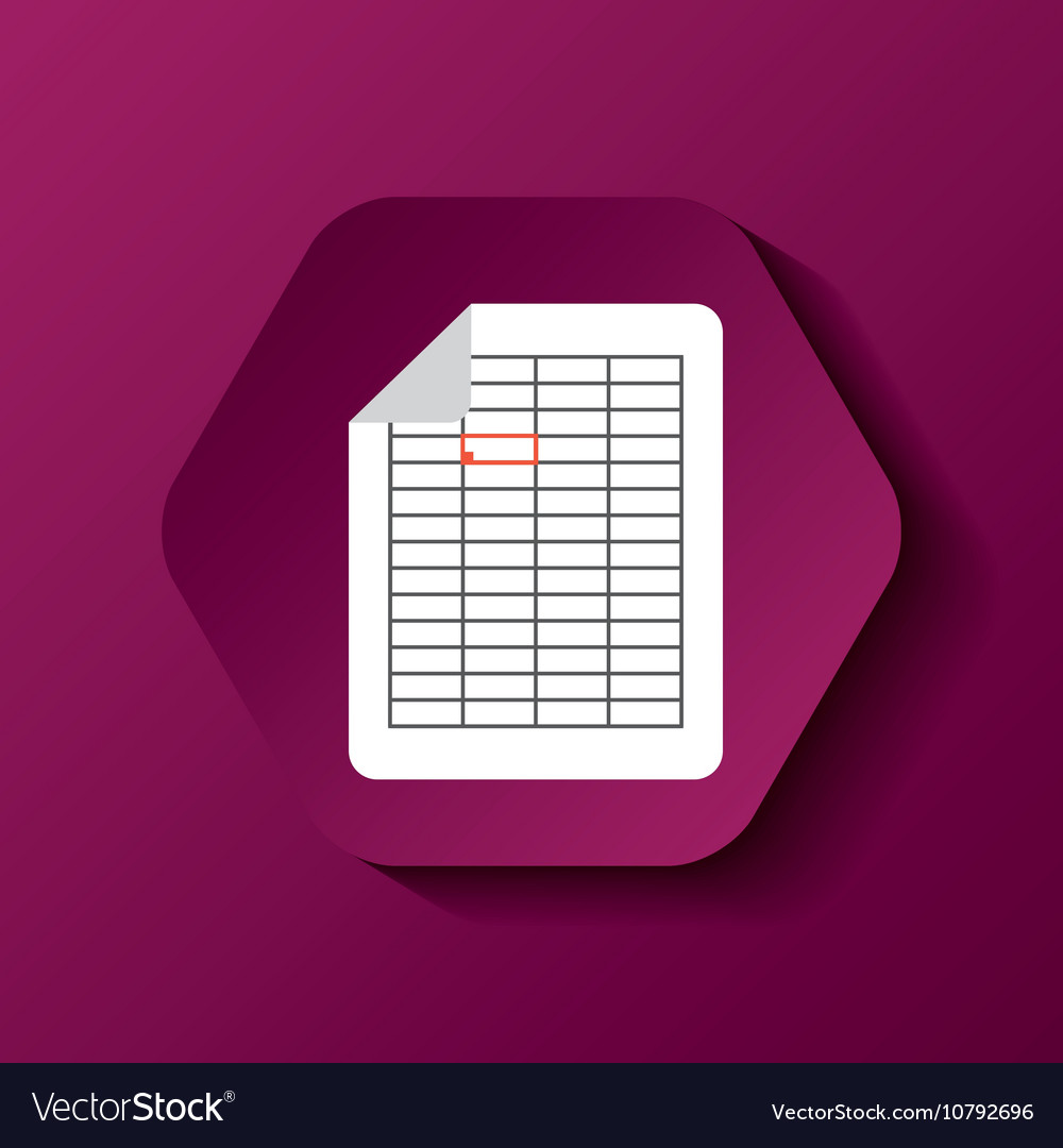 File format button icon Royalty Free Vector Image