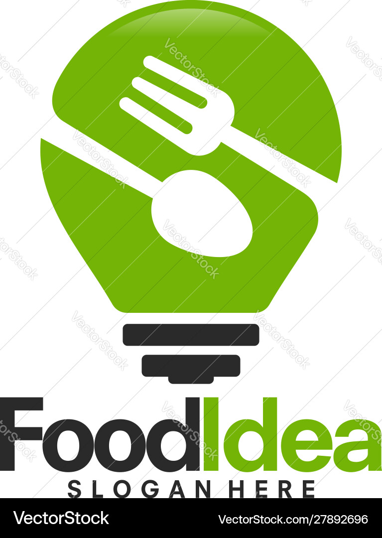 Food idea logo designs inspiration Royalty Free Vector Image