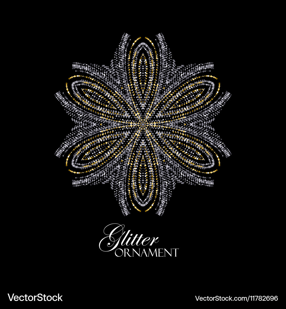 Holiday paillettes decoration Royalty Free Vector Image