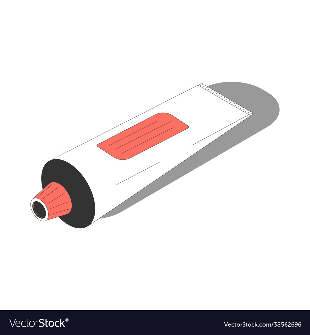 Isometric toothpaste Royalty Free Vector Image