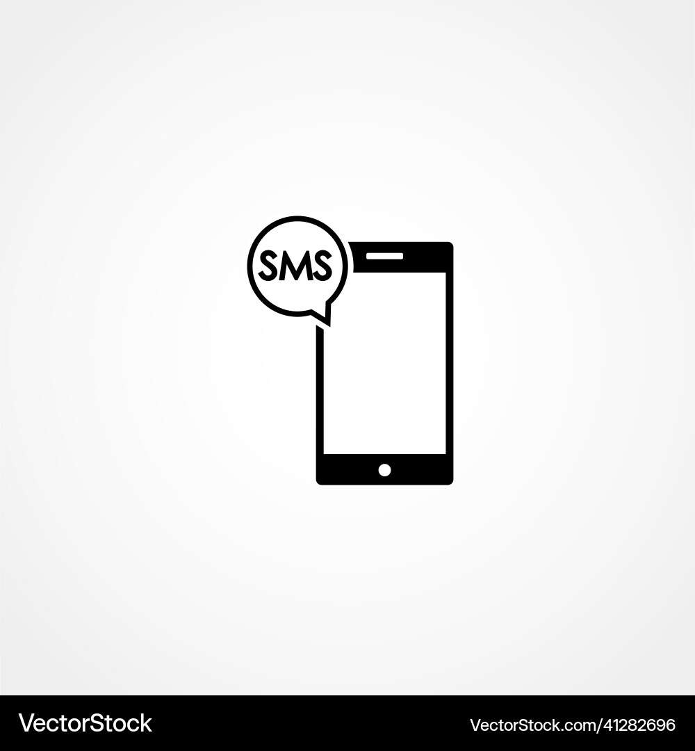 Mobile phone sms icon Royalty Free Vector Image