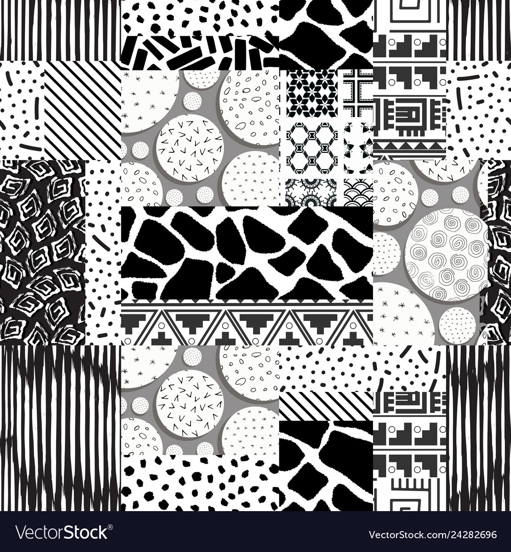 Patchwork seamless texture Royalty Free Vector Image