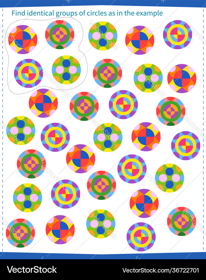 A game for children find all groups patte Vector Image