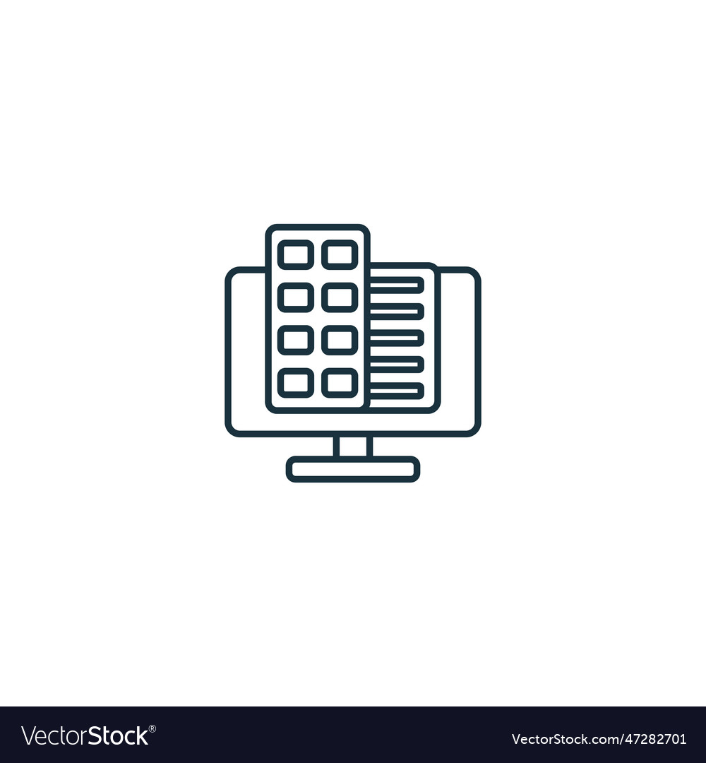 Bim icon monochrome simple sign from Royalty Free Vector