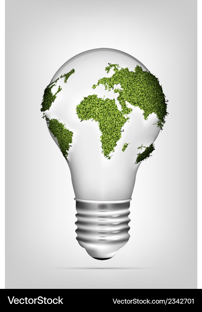 Concept of clean energy Royalty Free Vector Image