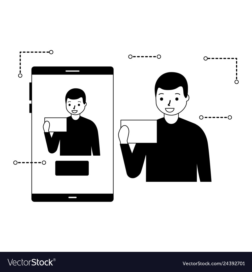 Man face scan biometric digital technology Vector Image Man face scan biometric digital technology Vector Image