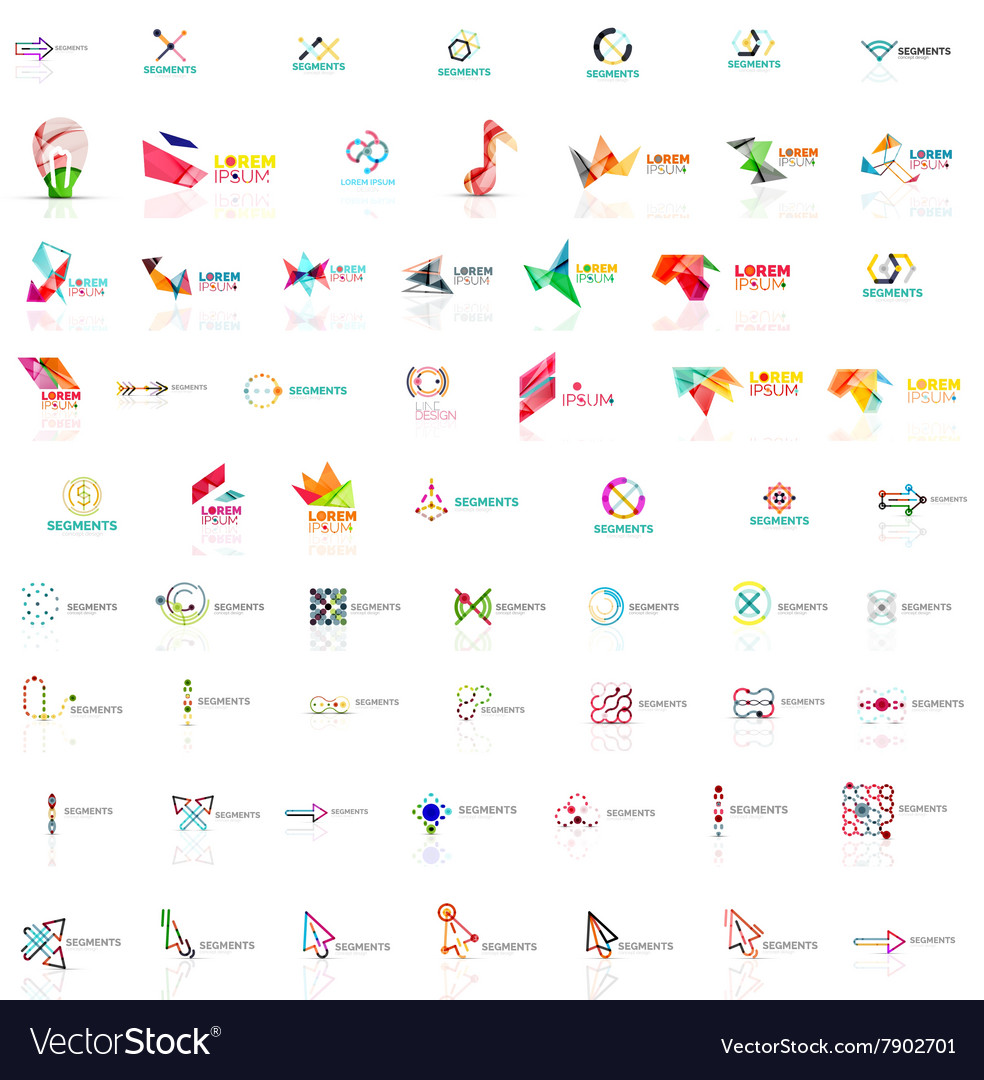 Mega collection of various abstract universal Vector Image