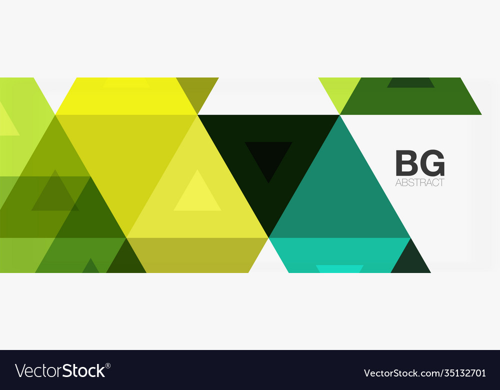 Mosaic triangle pattern abstract background Vector Image