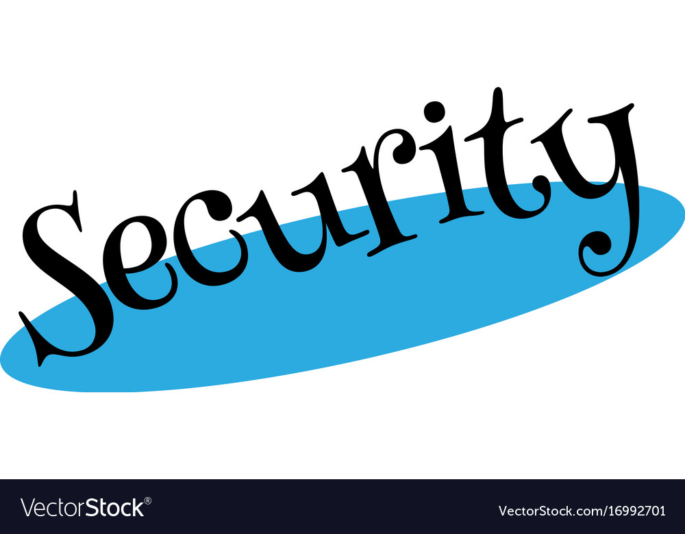 Security rubber stamp Royalty Free Vector Image