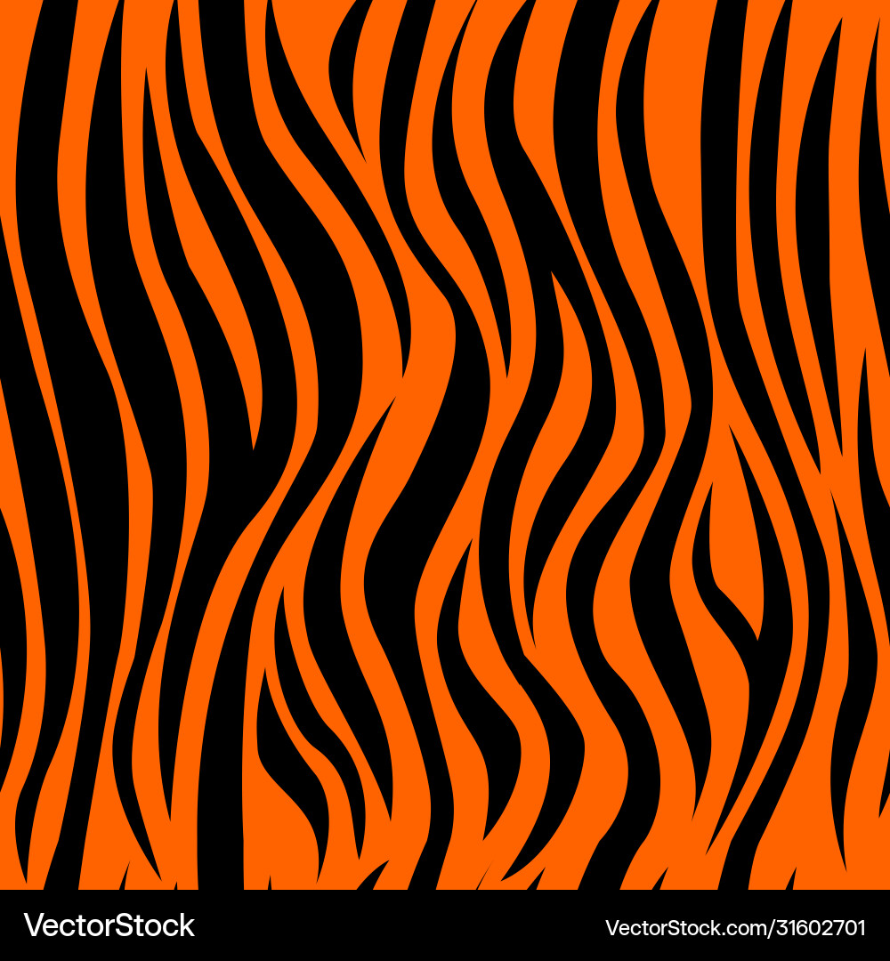 Tiger skin seamless pattern exotic tiger skin Vector Image