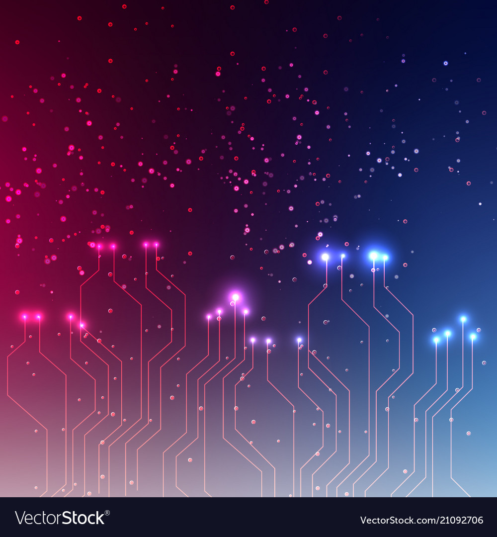 Abstract space background connection structure Vector Image