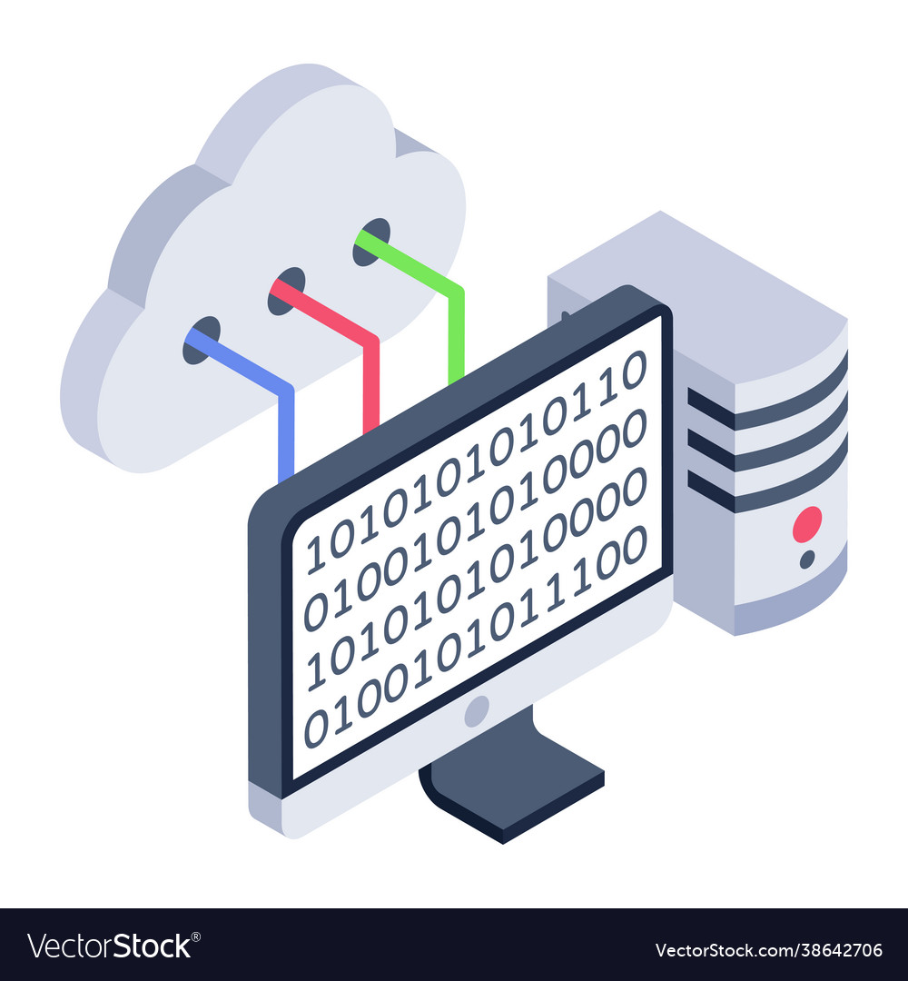 Binary Coding Royalty Free Vector Image Vectorstock