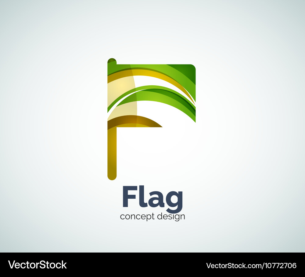 Flag logo template Royalty Free Vector Image - VectorStock