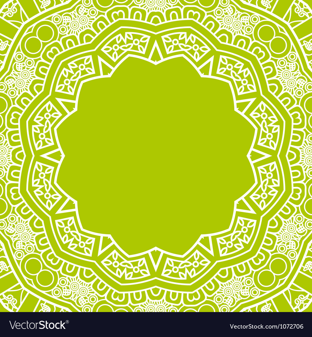Ornamental round pattern Royalty Free Vector Image