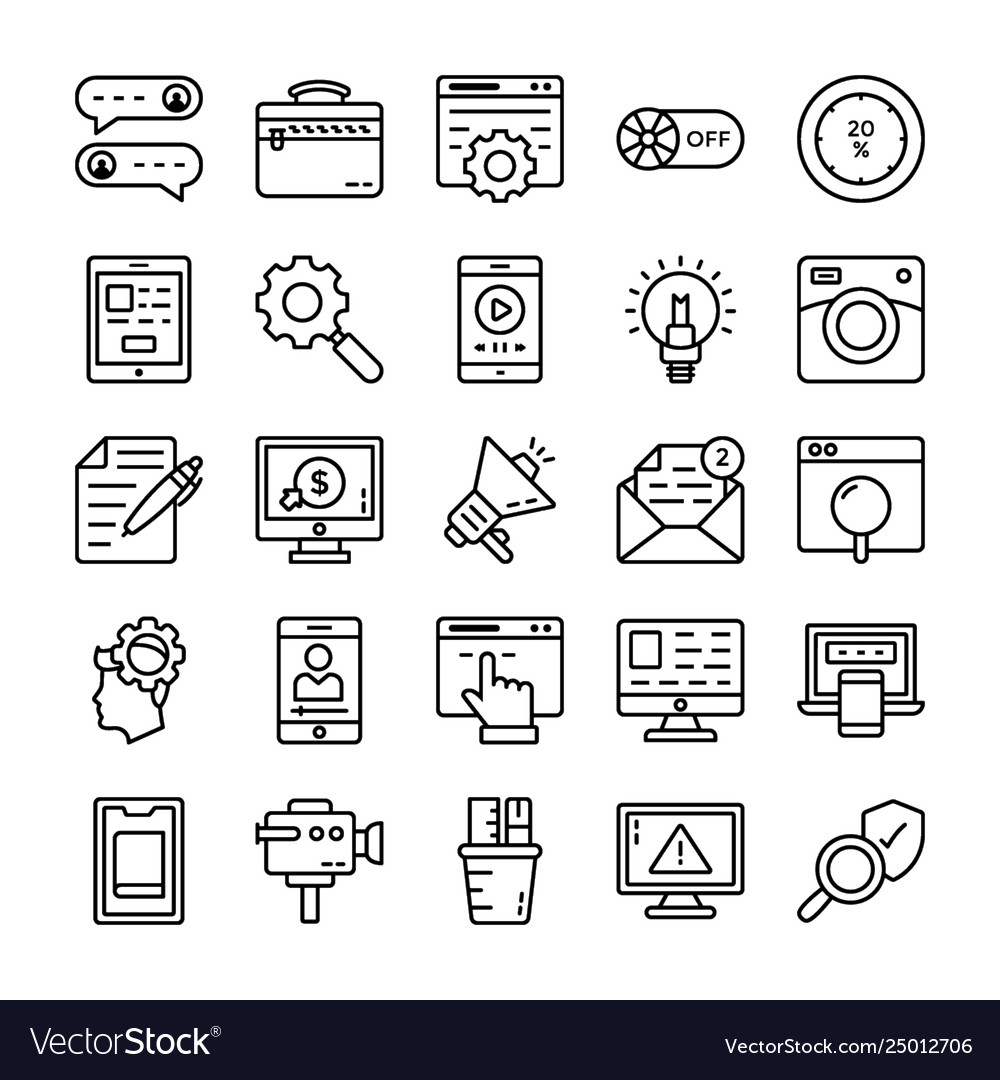 User interface icons Royalty Free Vector Image