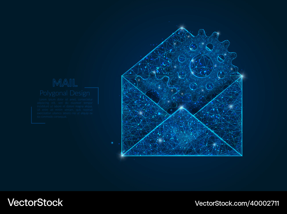 Abstract isolated image of a letter mail Vector Image