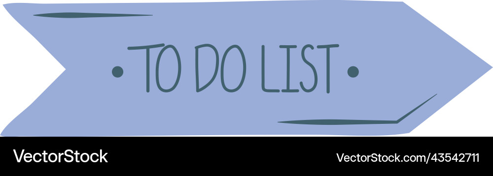 Banner of to do list Royalty Free Vector Image