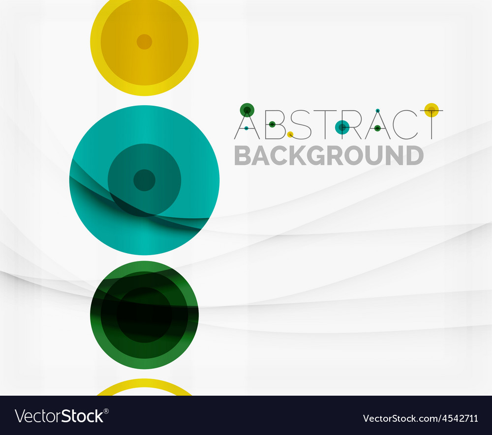 Circle geometric shape composition Royalty Free Vector Image