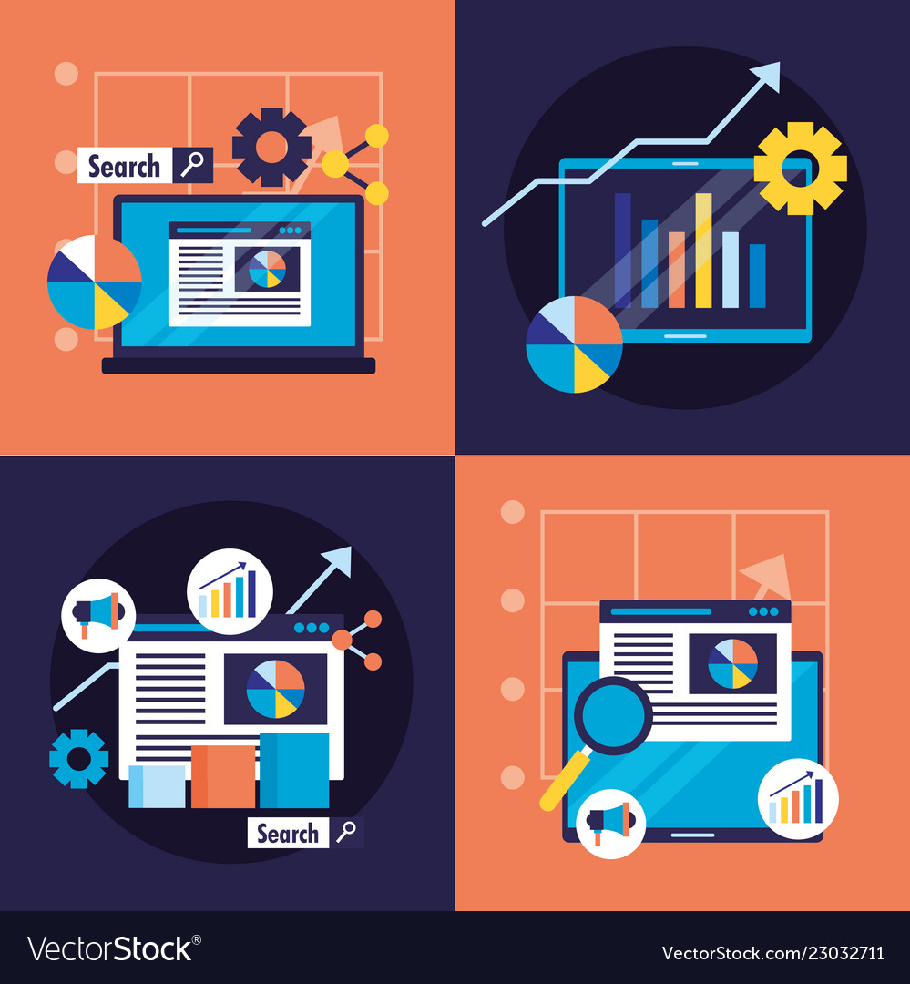 Search engine optimization Royalty Free Vector Image