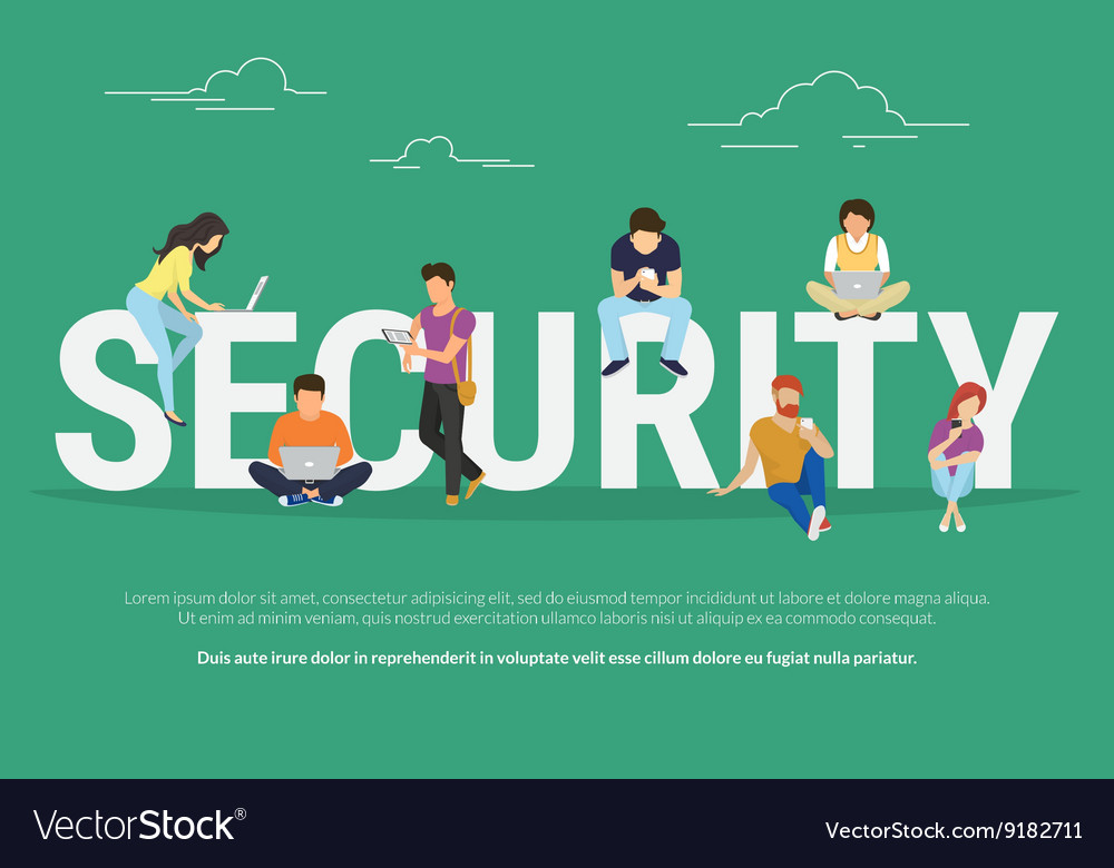 Security concept Royalty Free Vector Image - VectorStock