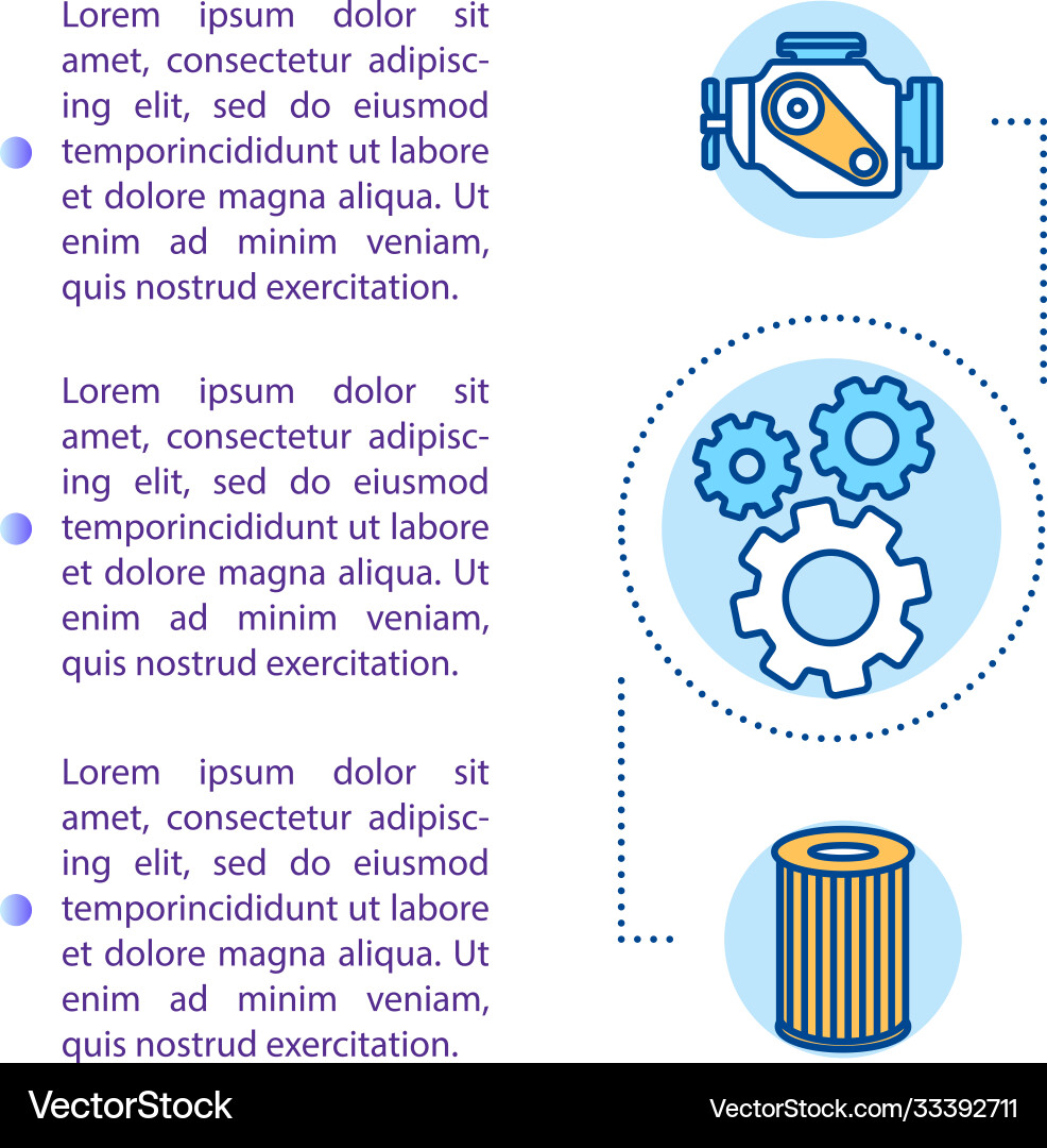 Vehicle inspection concept icon with text Vector Image