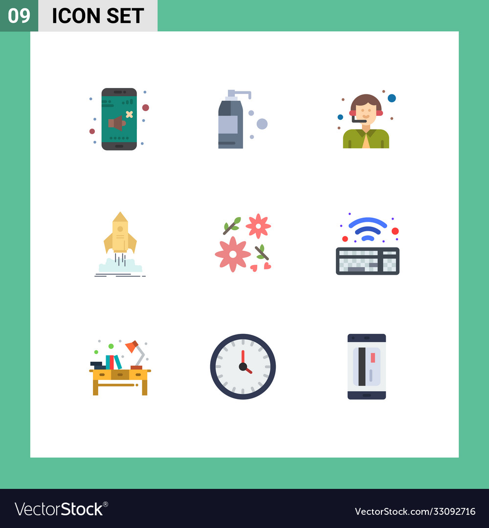 9 creative icons modern signs and symbols of Vector Image 9 creative icons modern signs and symbols of Vector Image
