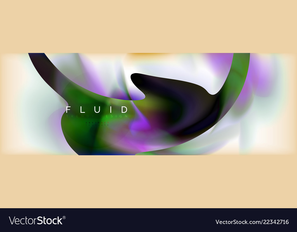 Abstract background holographic liquid colors Vector Image