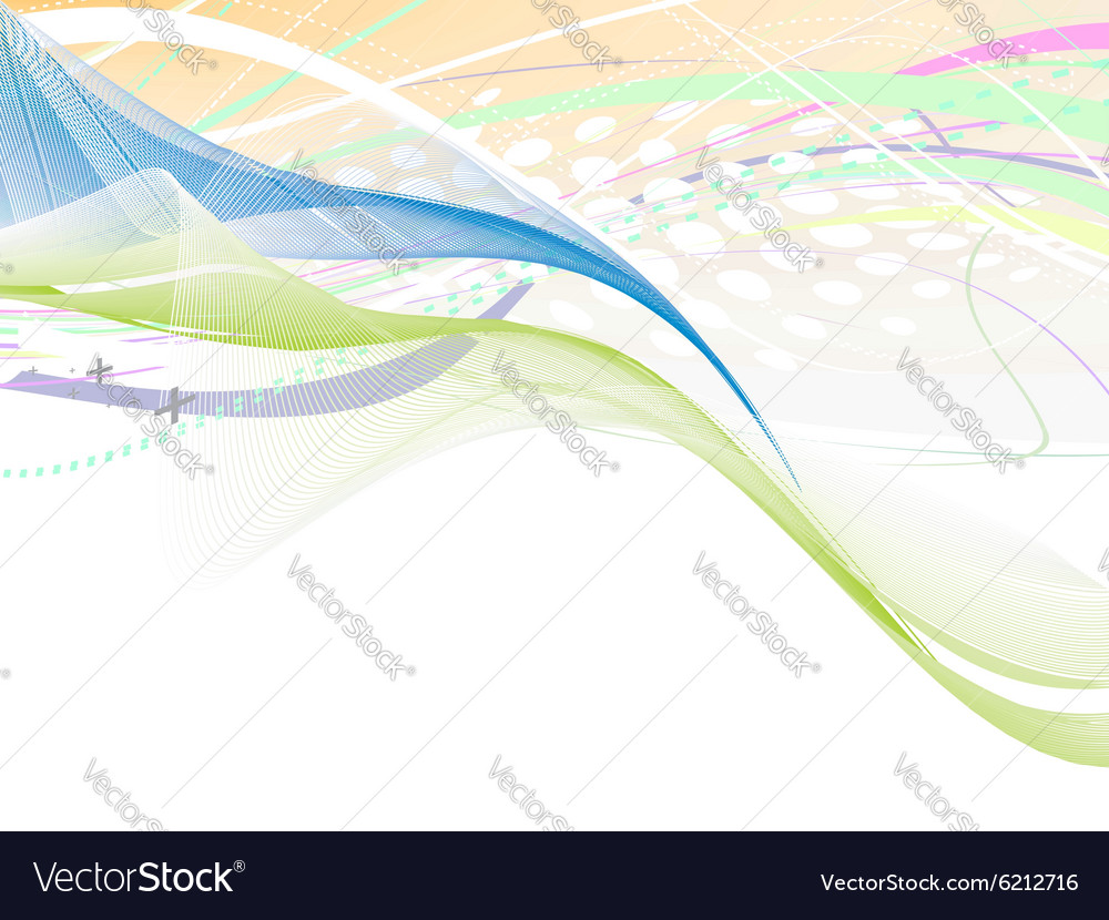 Abstract wave lines Royalty Free Vector Image - VectorStock