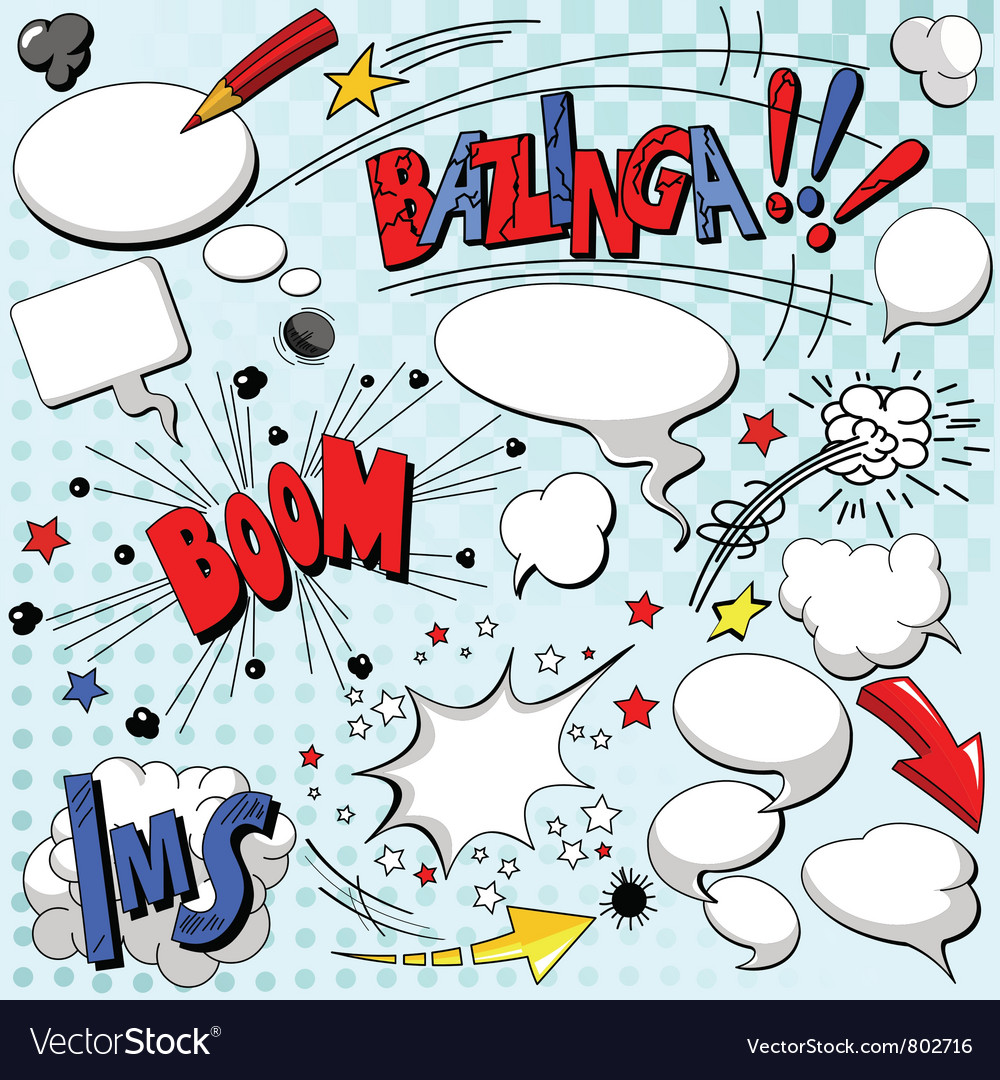 Comic book explosion Royalty Free Vector Image