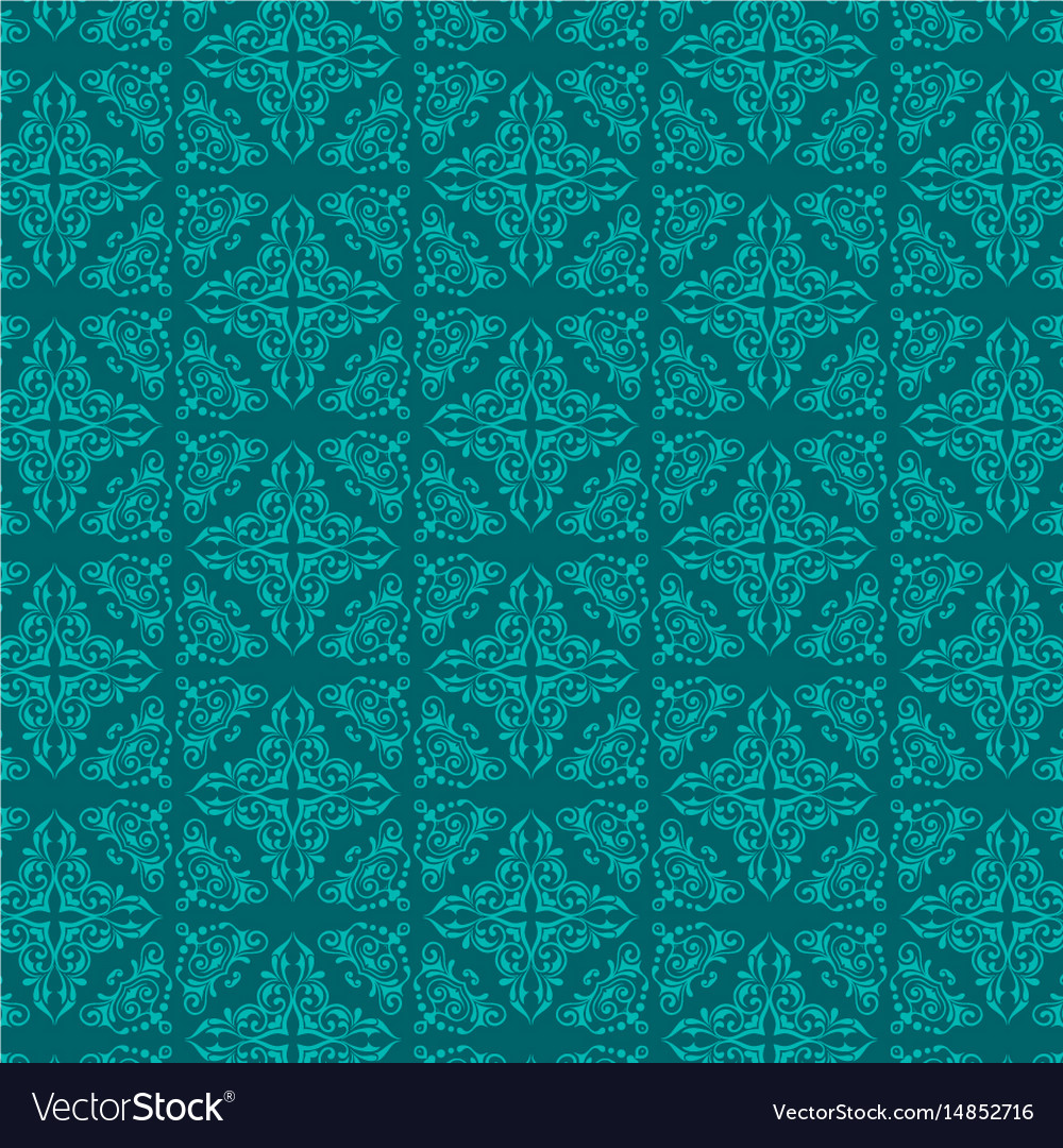 Damask pattern background Royalty Free Vector Image
