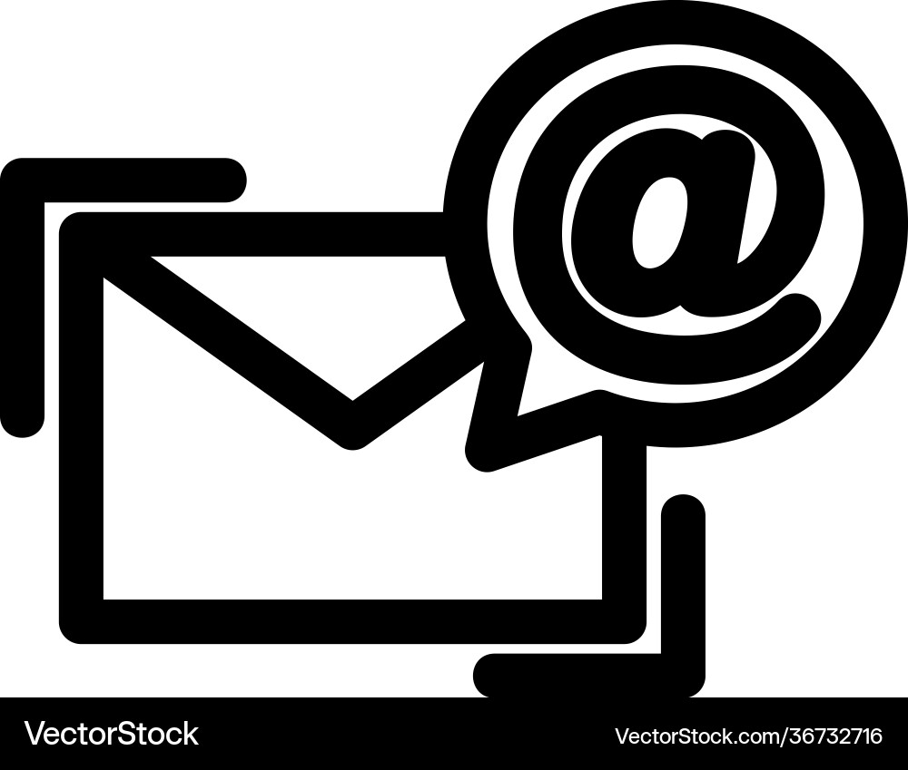 Email icon or logo isolated sign symbol Royalty Free Vector